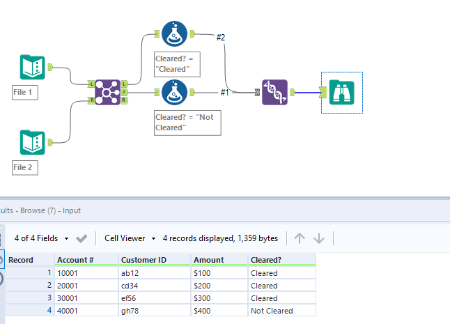 Finding Common Rows Of Data Between Two Separate E Alteryx Community