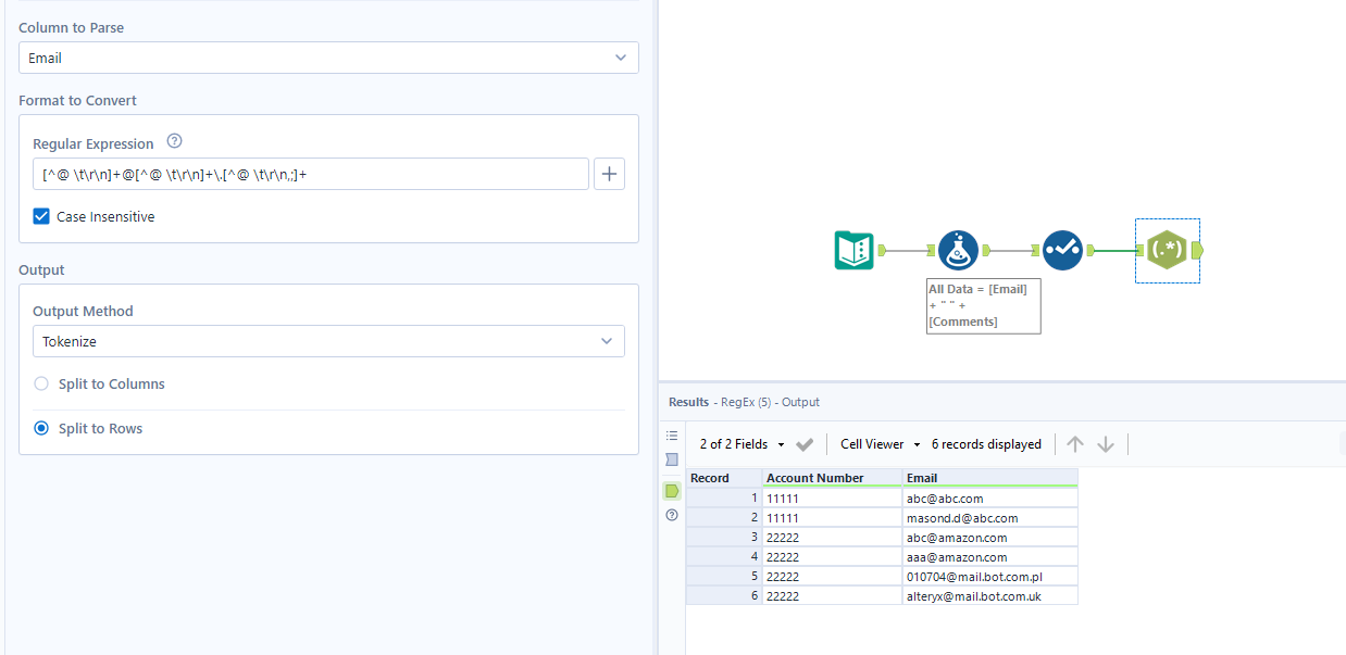 Solved Extracting Email Address From Columns Alteryx Community