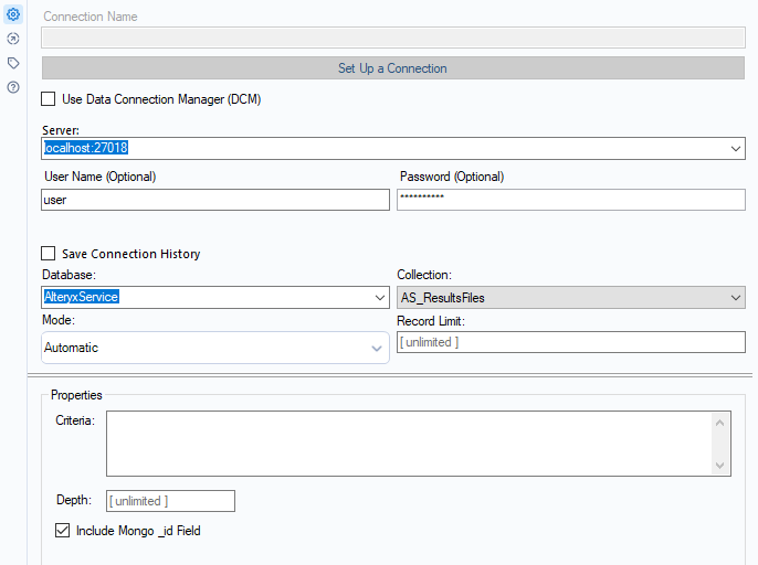 Obtaining input and output files from MongoDB - Alteryx Community