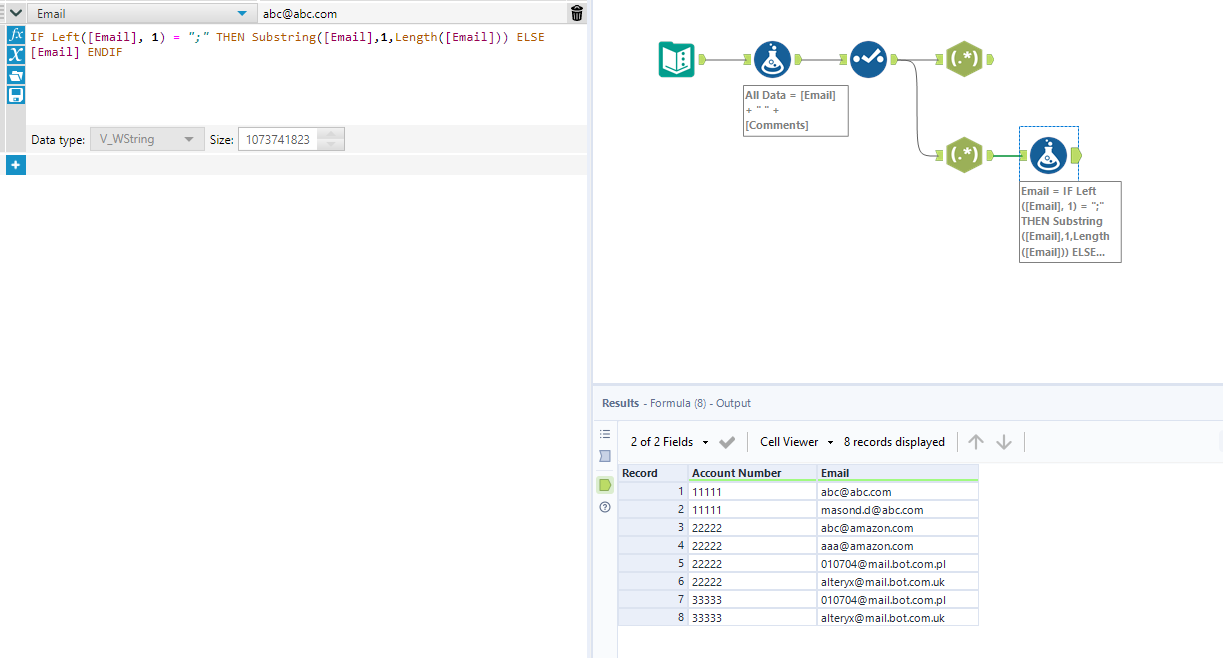 Solved: Extracting Email address from columns - Alteryx Community