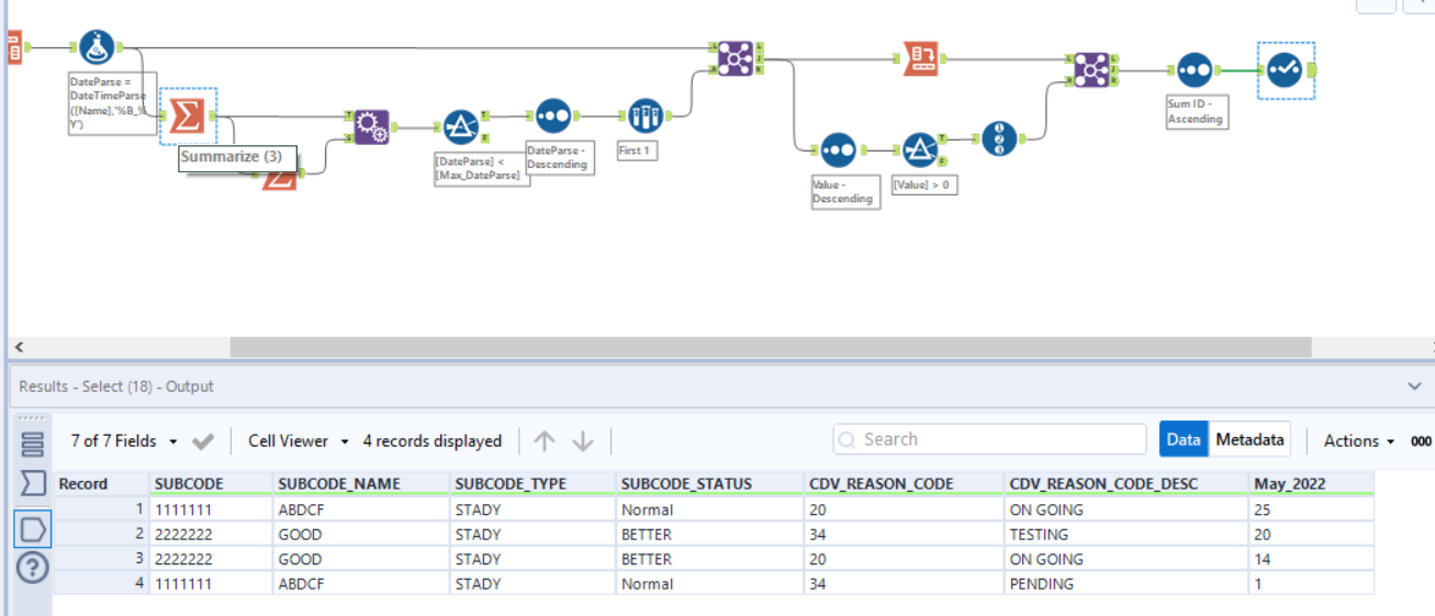 Solved EXCEL Only Show Data From The Previous Month Sor Alteryx