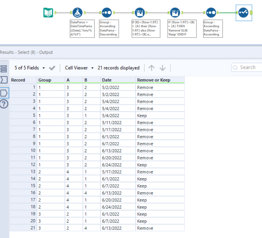 Solved: How to identify specific rows to keep or remove in... - Alteryx Community