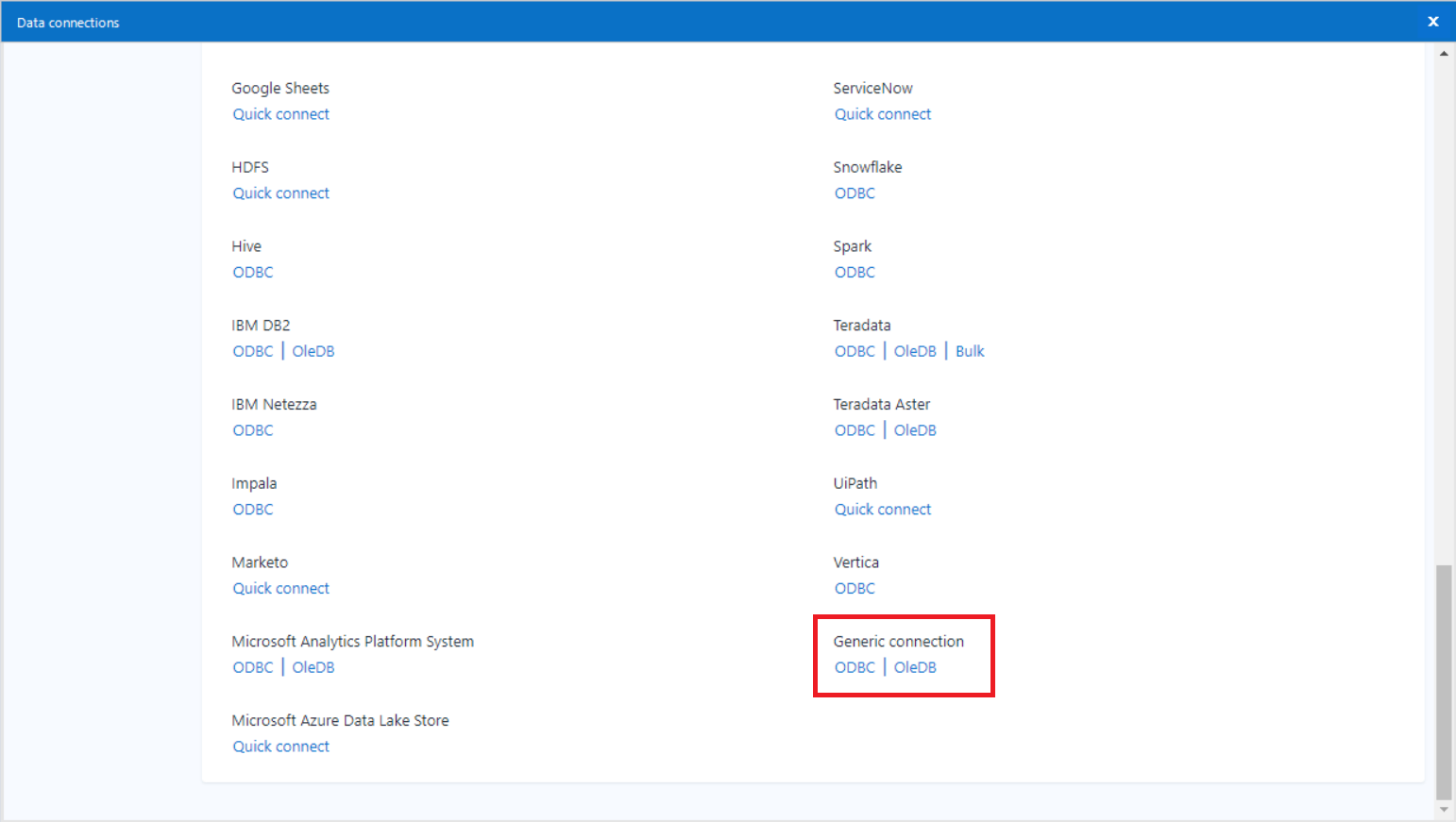 Data Connection Manager (DCM) : please add generic... - Alteryx Community