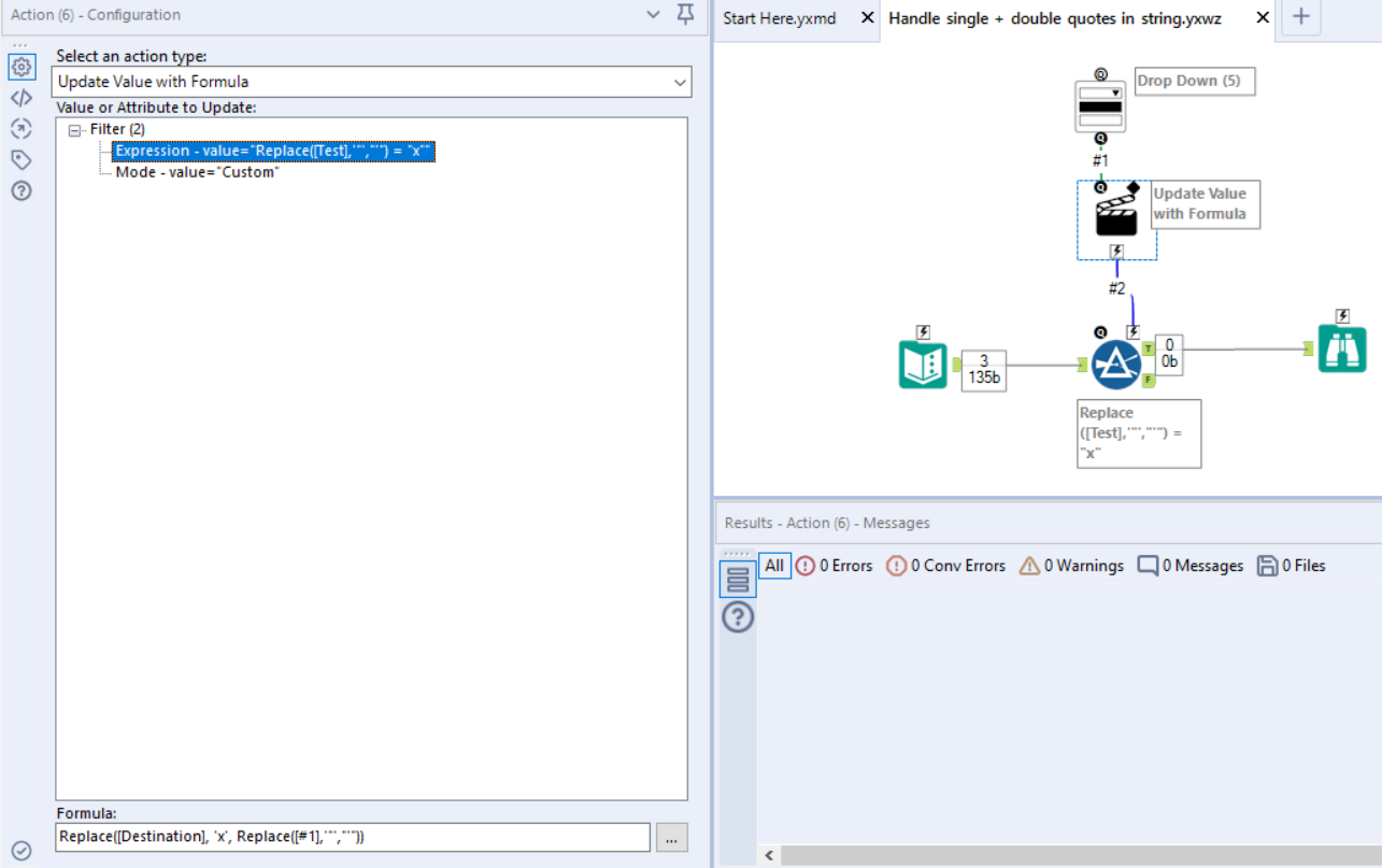 Solved: I want to write string with both Single and Double... - Alteryx ...