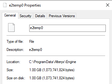 Solved: Temp files taking up too much space - Alteryx Community