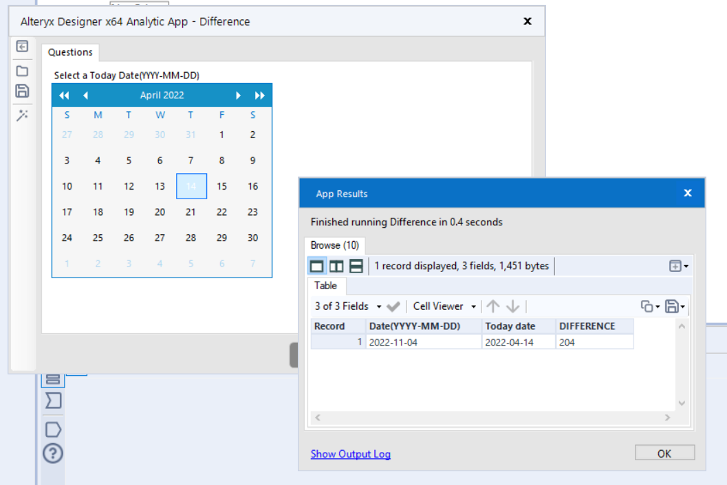 Solved: How a User can select a Date using the calendar in... - Alteryx Community