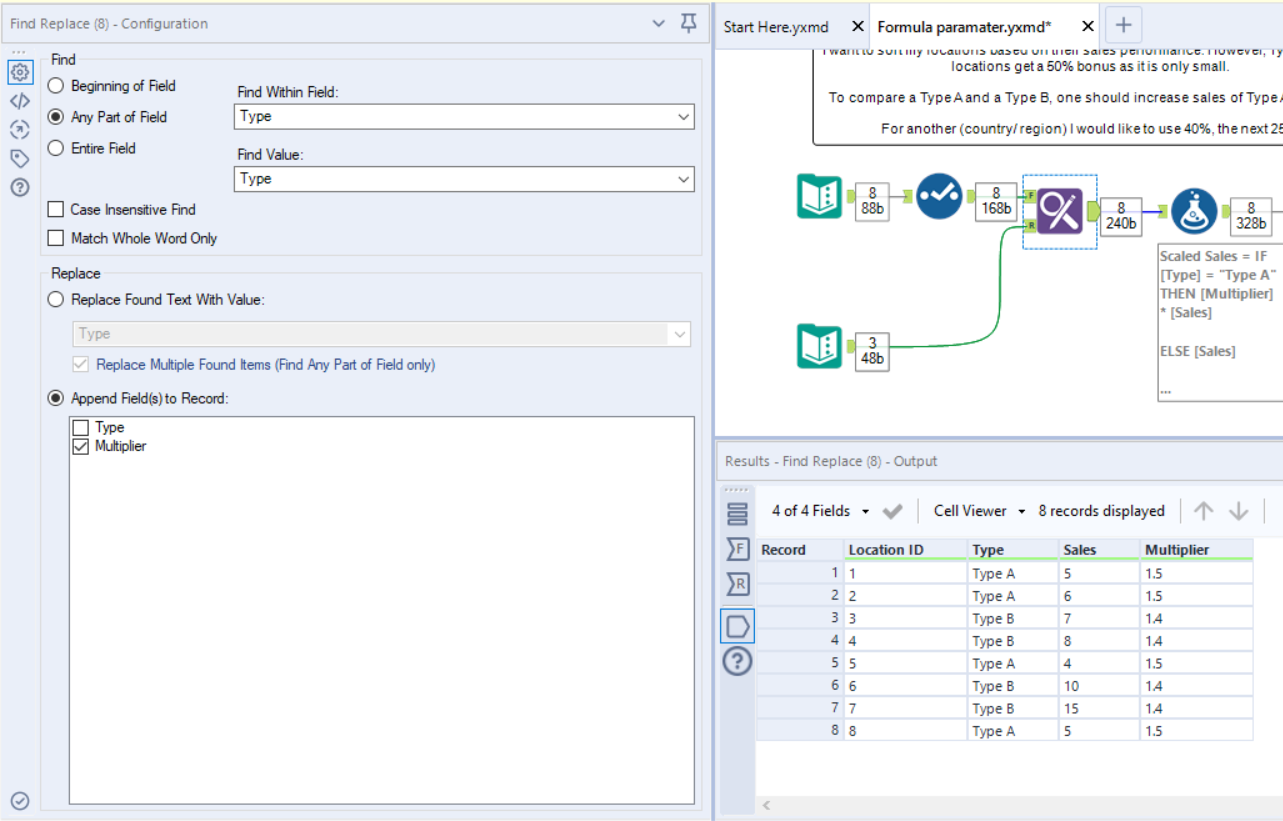 Solved: Use of parameters in formula's - Alteryx Community