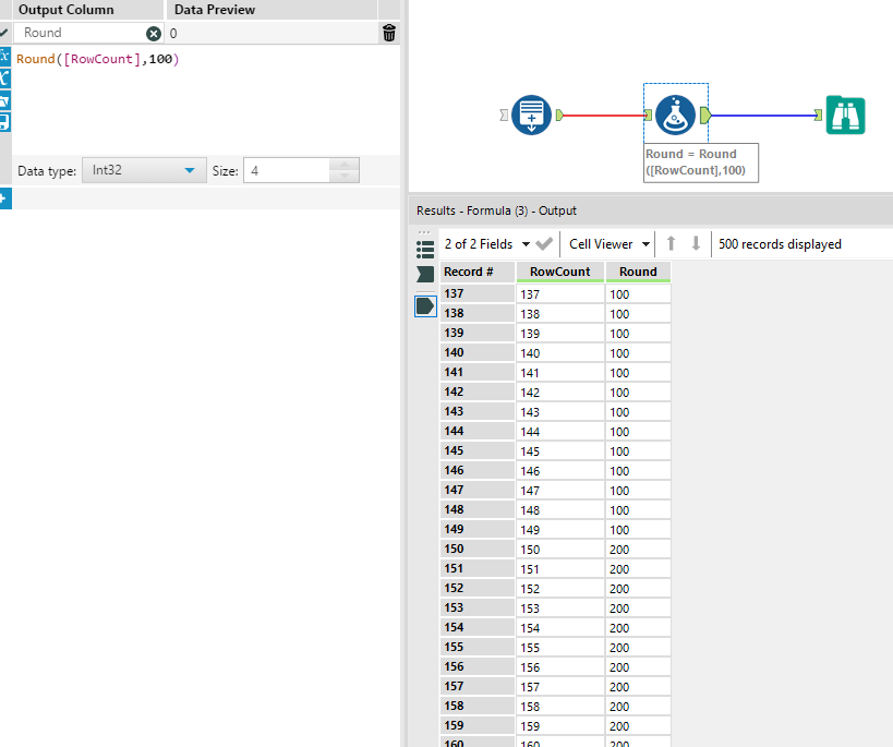 Solved: Number rounding up - Alteryx Community