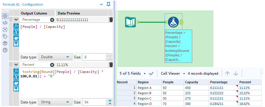 Solved: Calculating percentage - Alteryx Community