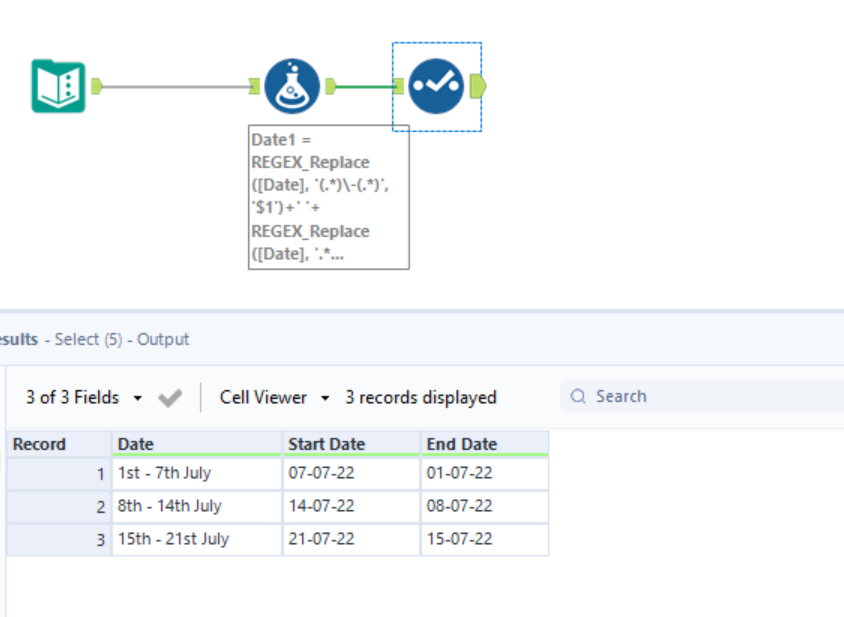 Solved: Extracting Date Format 1st - 7th July - Alteryx Community