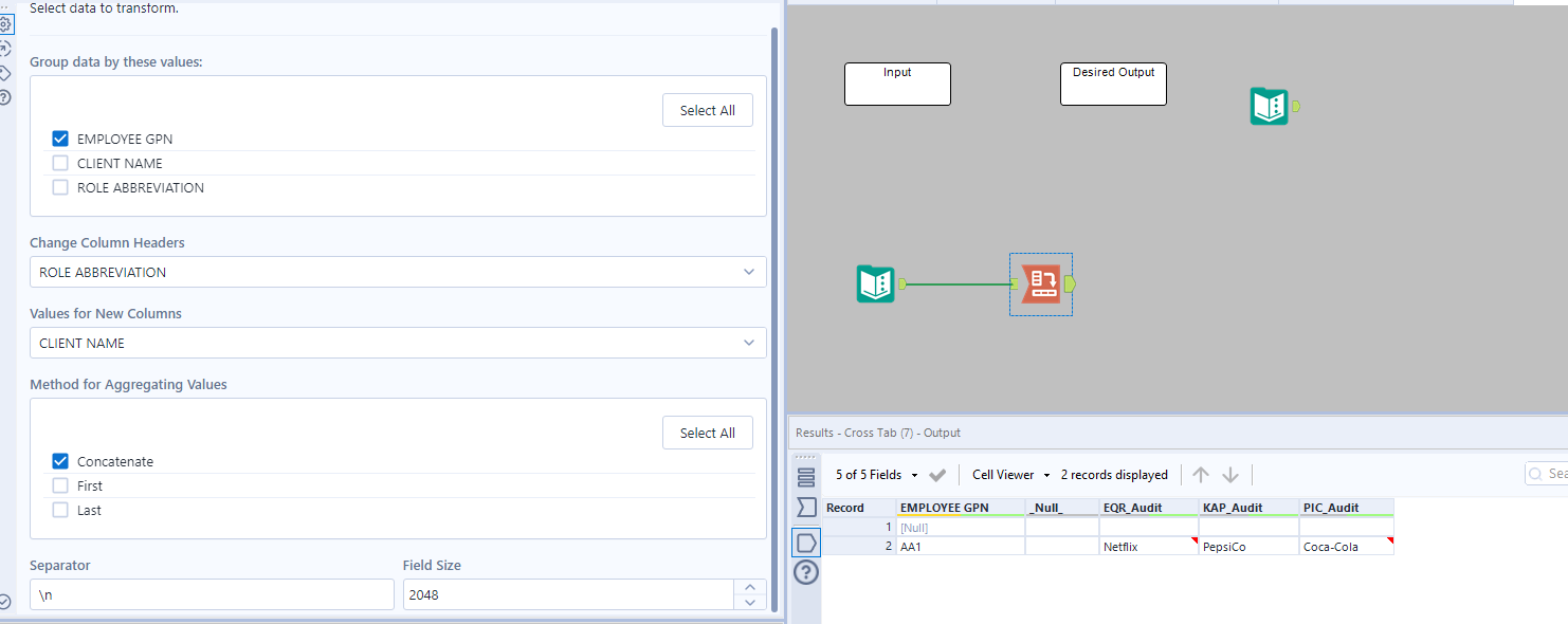 Solved: Transform Table with several values in one row per... - Alteryx Community