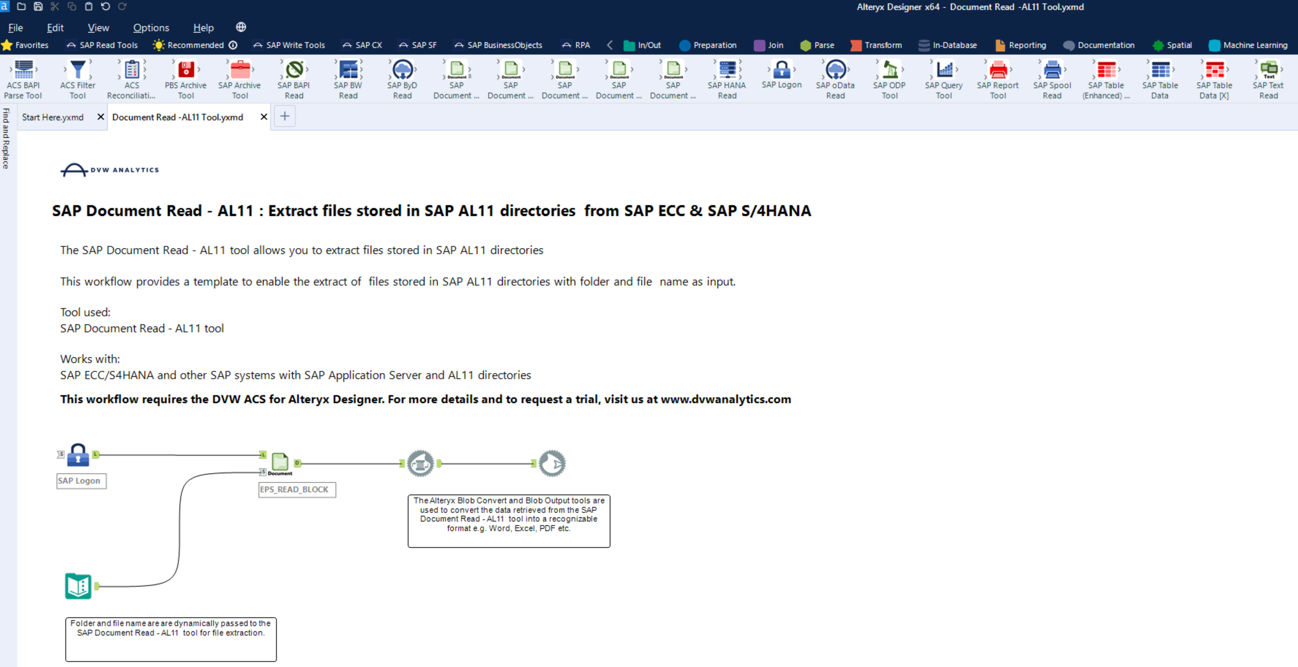 SAP Document Read - AL11 : Extract files stored in... - Alteryx Community