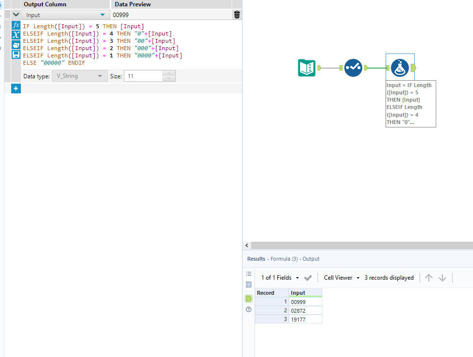 Solved: Adding zero in front of the value - Alteryx Community