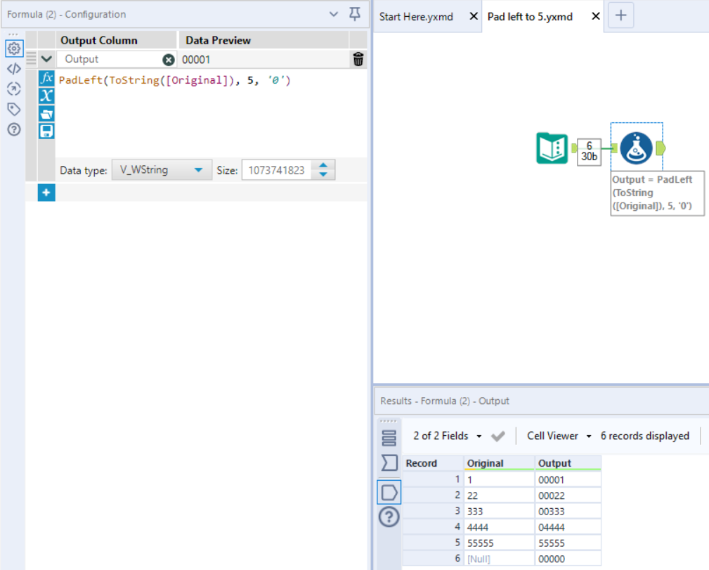 Solved: Adding zero in front of the value - Alteryx Community