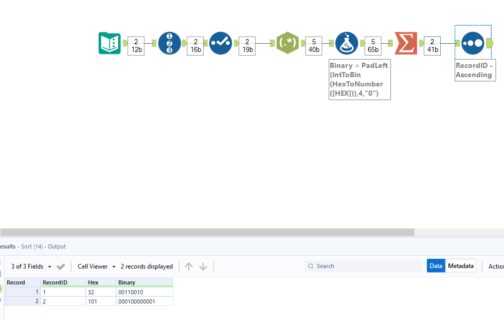 Binary Number Issue - Alteryx Community