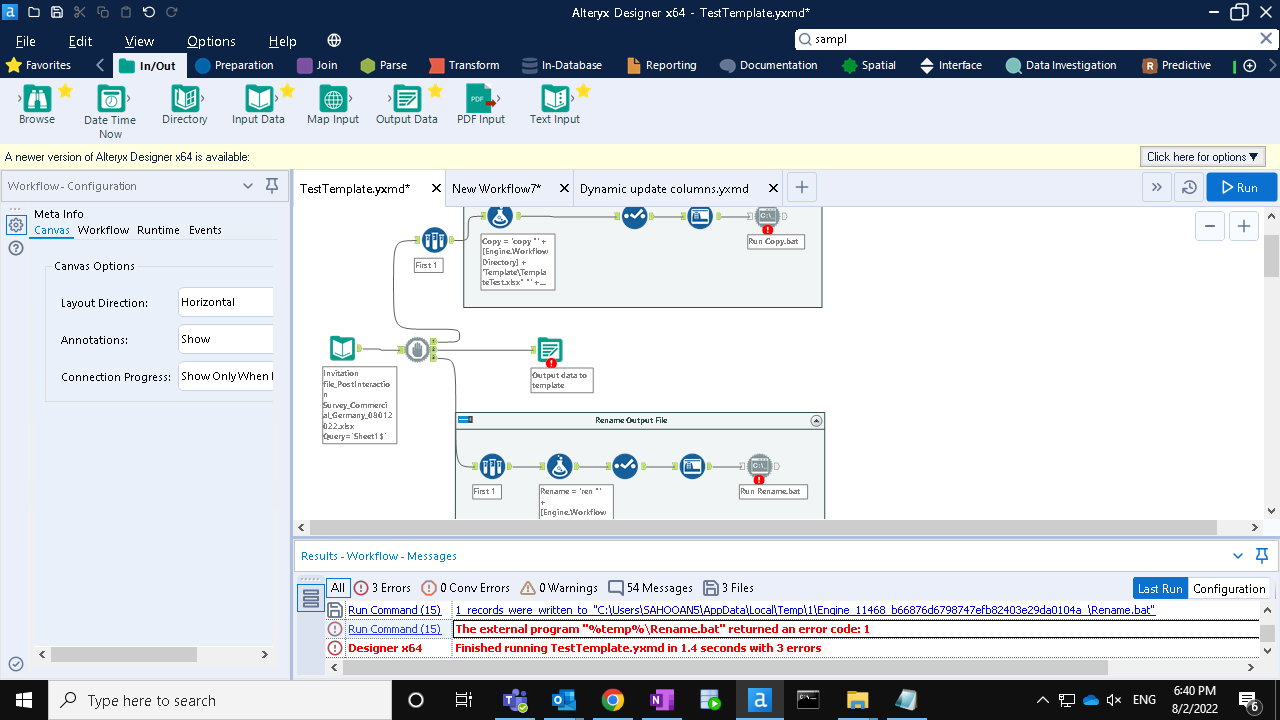 Solved: Clearing Data in Template before Overwrite - Alteryx Community