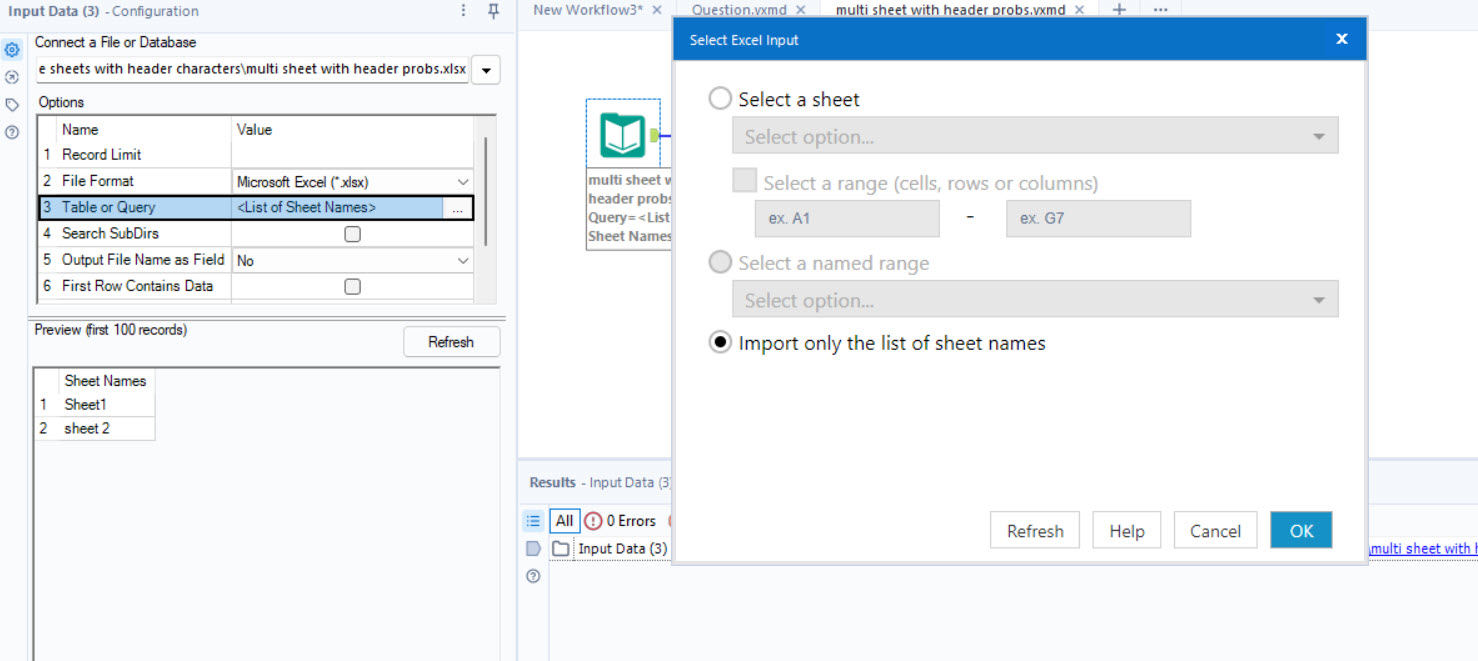 Multiple sheet in single output - Alteryx Community