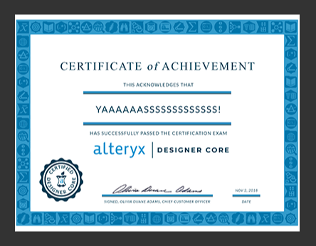 core certification - Alteryx Community