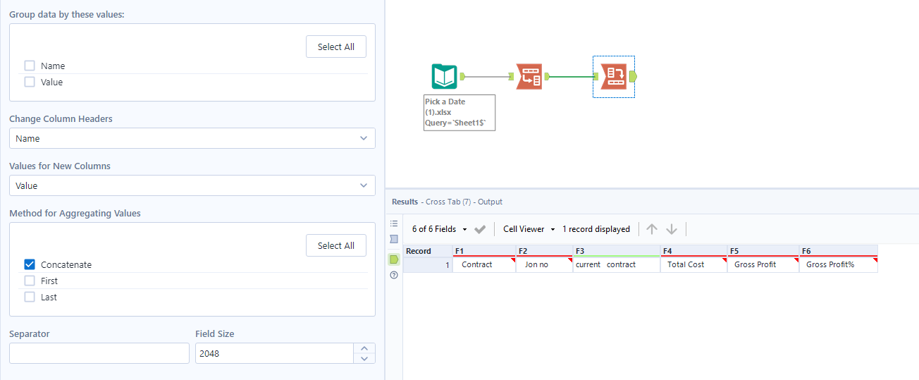 Concatenate 4 Rows Alteryx Community 