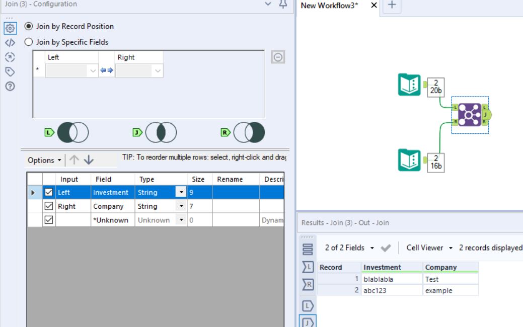 Solved: Union Tool - Alteryx Community