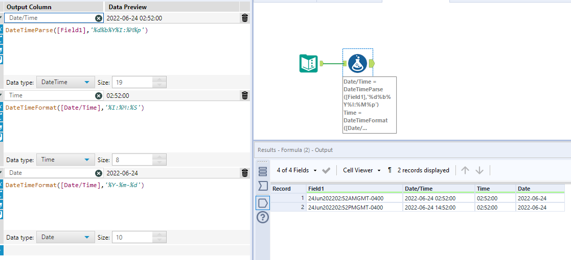 Solved: How to separate date and time - Alteryx Community