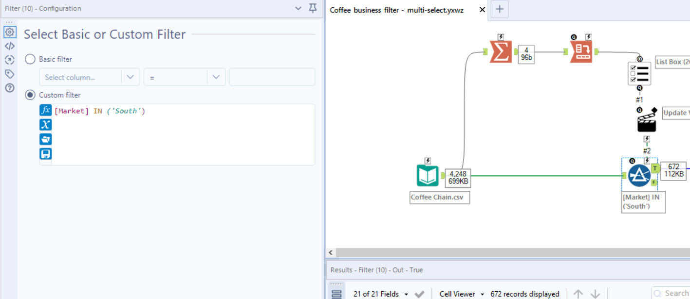 Batch Macro to filter using a checkbox with values... - Alteryx Community