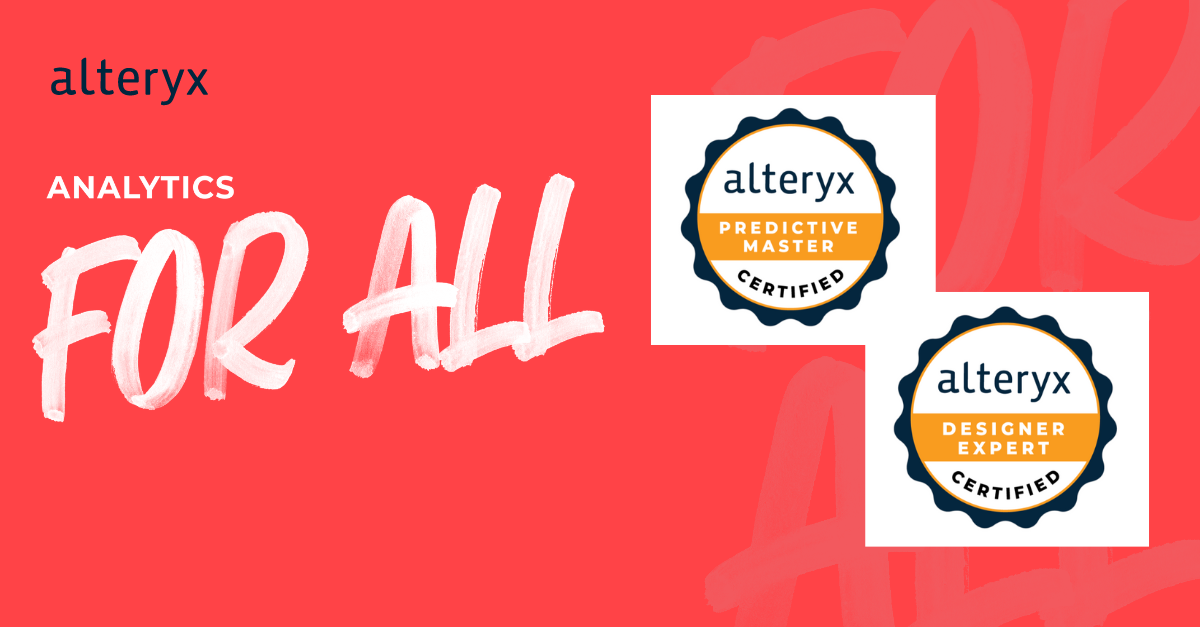 ¡Certificaciones Expert y Predictive Master gratui... - Alteryx Community