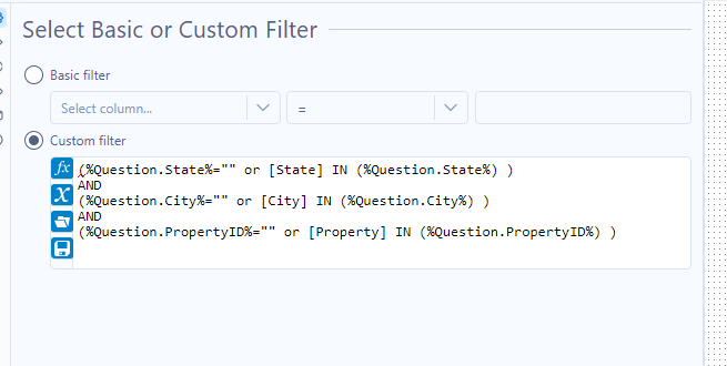 Multiple text box with IN clause on filters - Alteryx Community