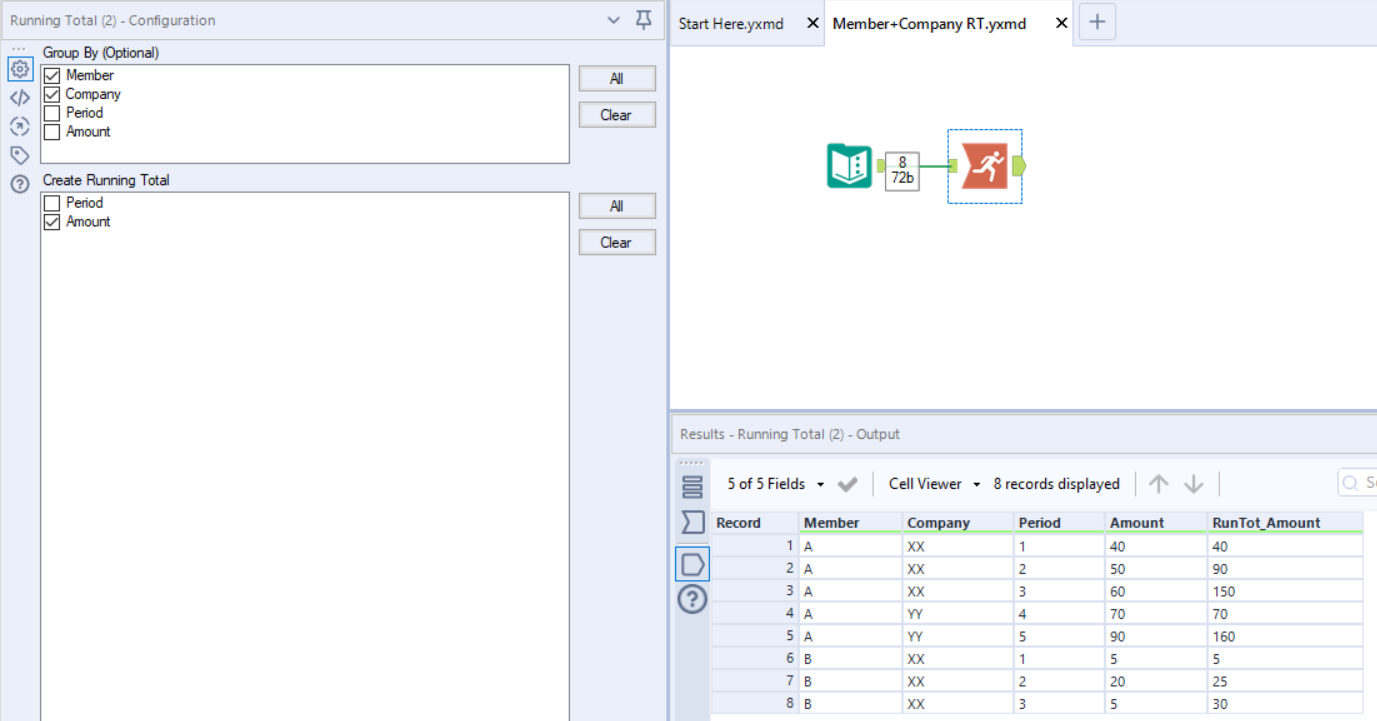 Solved: How to accumulate value in rows with given conditi... - Alteryx Community