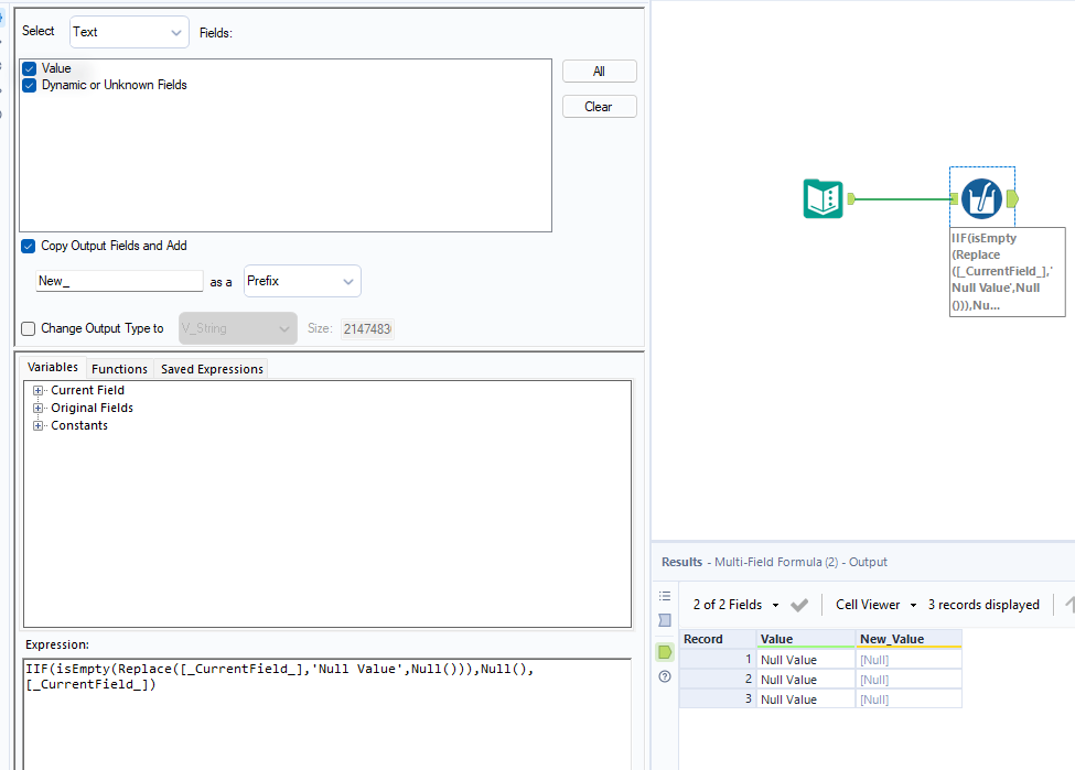 Solved: Null() is not creating Null values - Alteryx Community