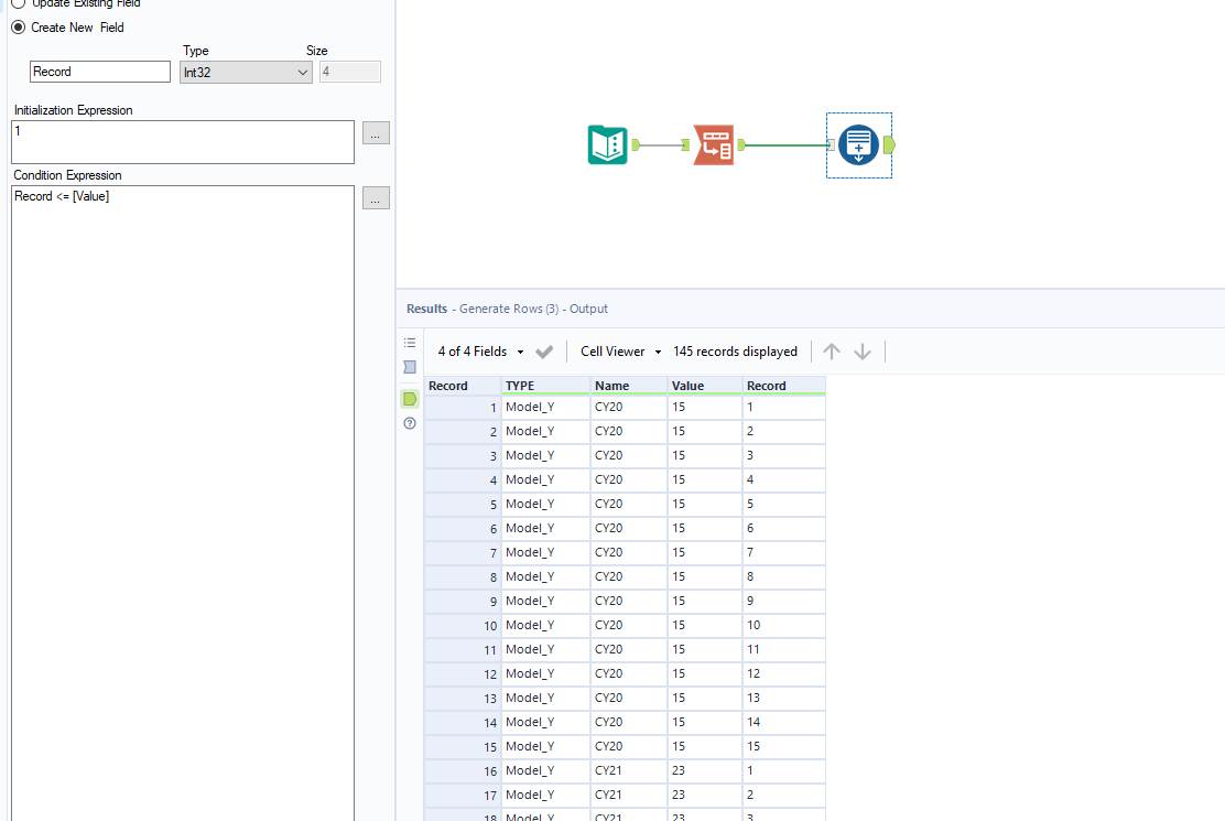 Solved: Create X individual records based on the value of ... - Alteryx Community