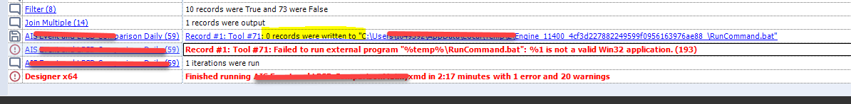 Run Command Error - Alteryx Community