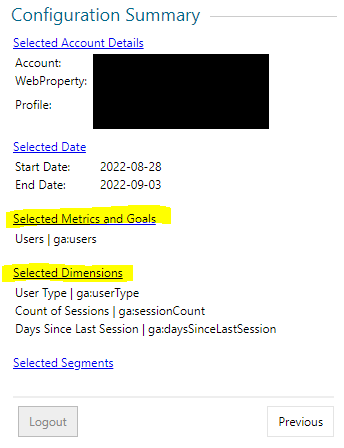 Google Analytics Tool - Mismatch Between GA Enviro... - Alteryx Community