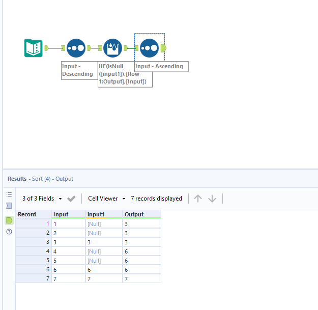 How to copy value from down to up - Alteryx Community