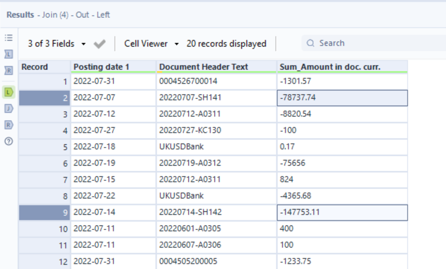 Solved: Not Matching the Data - Alteryx Community
