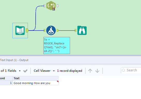 Solved: Expression for removing the line within cell with ... - Alteryx ...