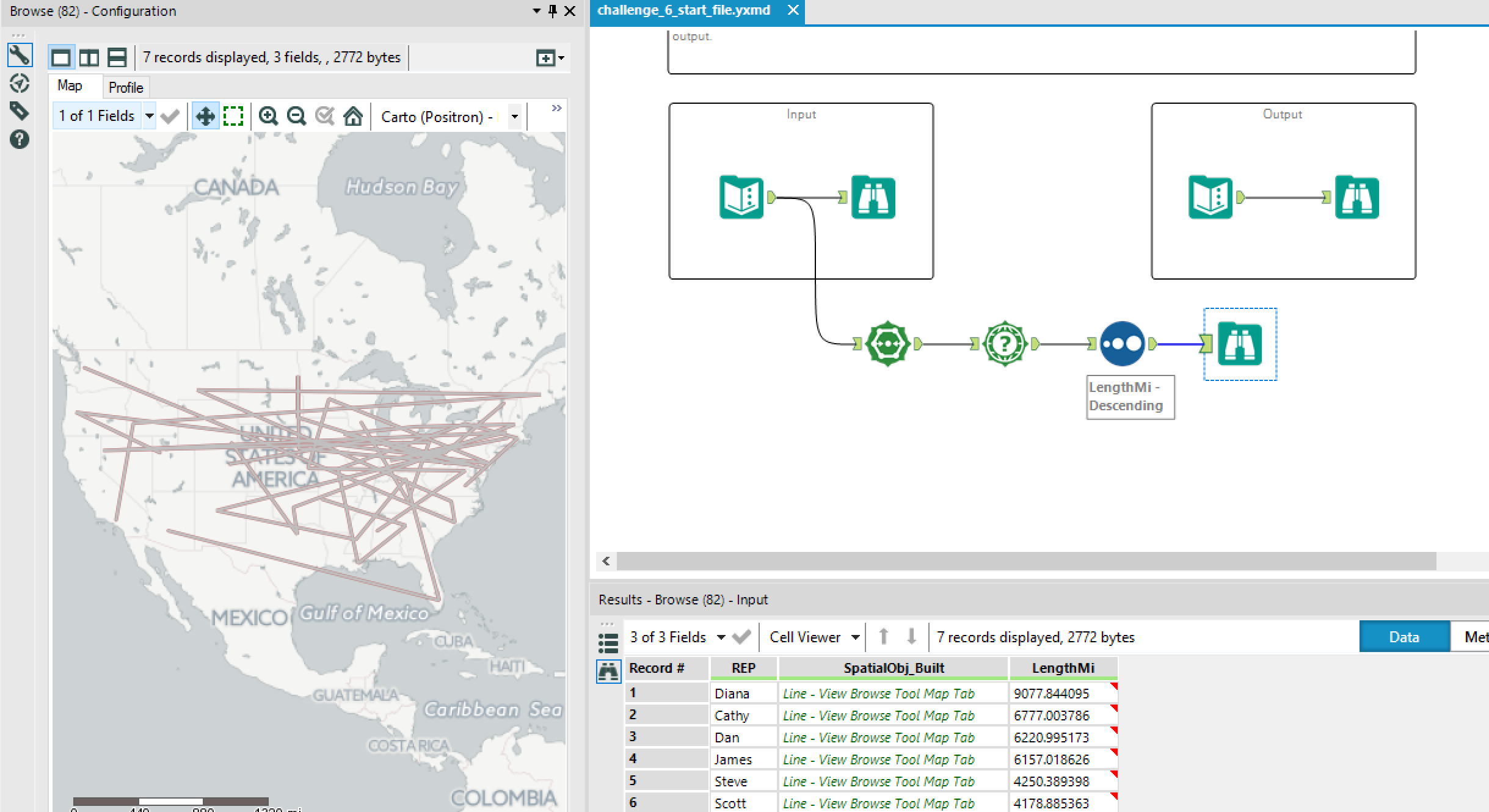 Challenge #6: Spatial Route - Alteryx Community