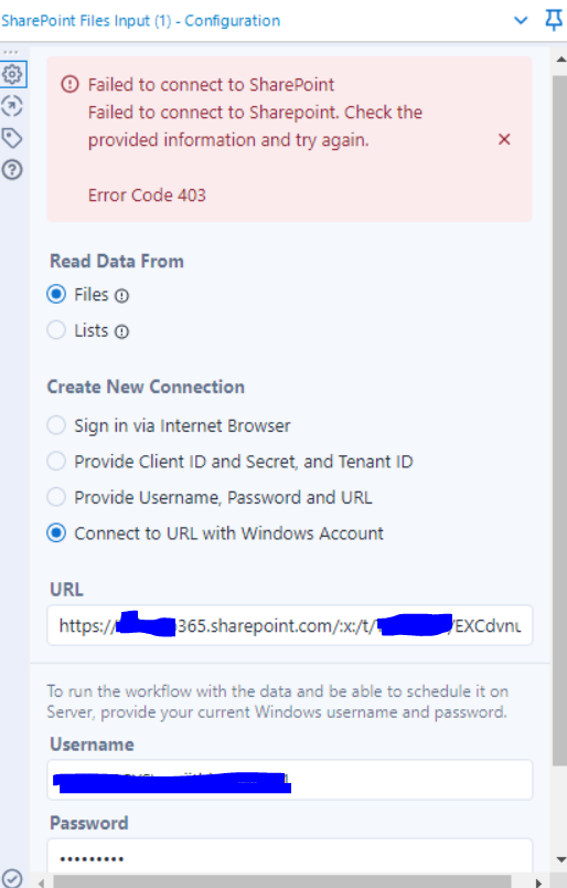 Connecting Sharepoint 365 - Alteryx Community