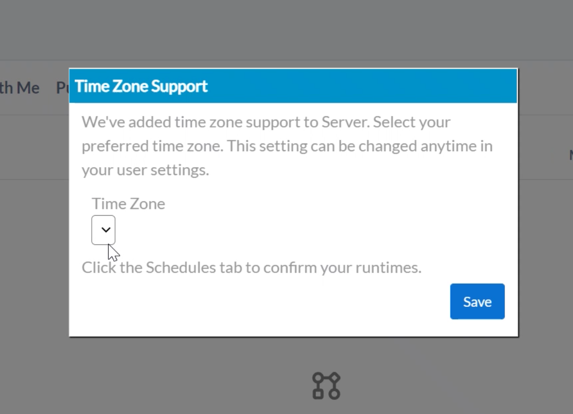 Solved: Time Zone Support Pop-up window not going - Alteryx Community