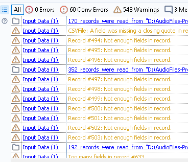 Errors in multiple import of CSV files - Alteryx Community
