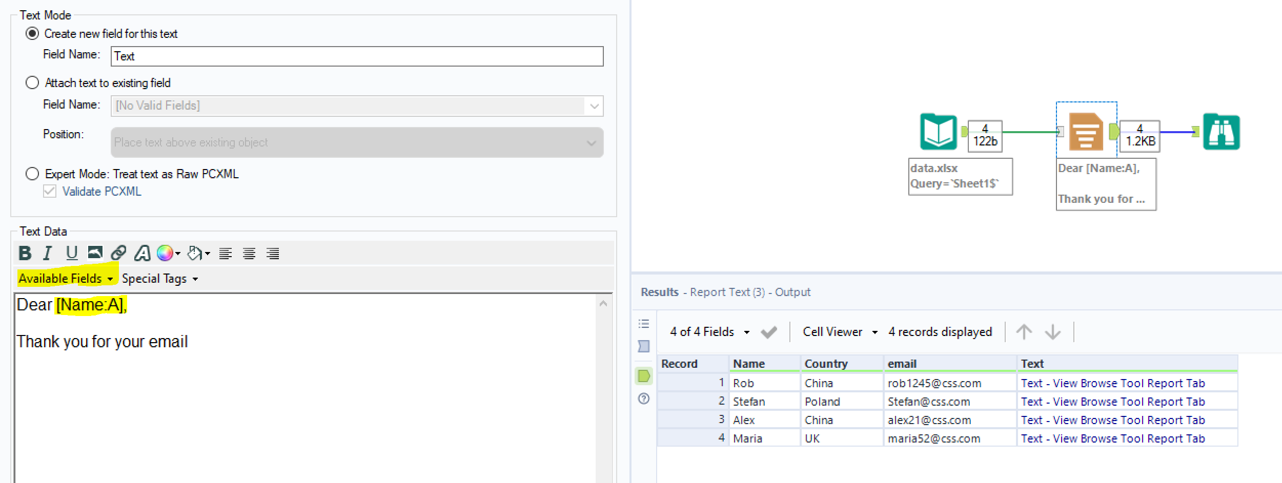 Solved: emailing in loop - Alteryx Community