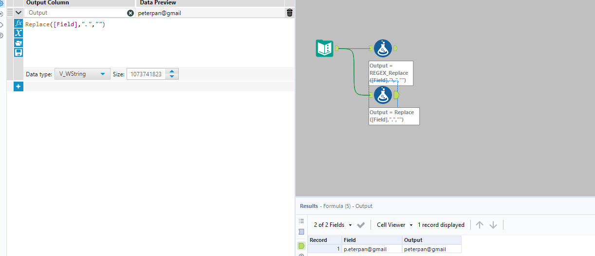 Solved: Ignoring a "dot" - Alteryx Community