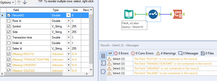 Solved: my input file's field name changes case, how to ma... - Alteryx Community