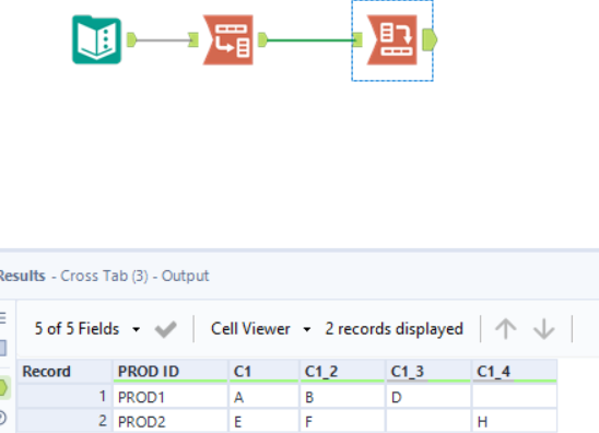 Transpose and Cross Tab - Alteryx Community