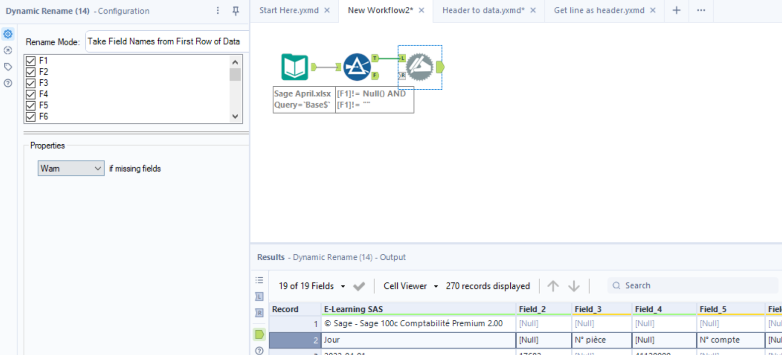 Want To Pick Specific Row As A Header Alteryx Community 