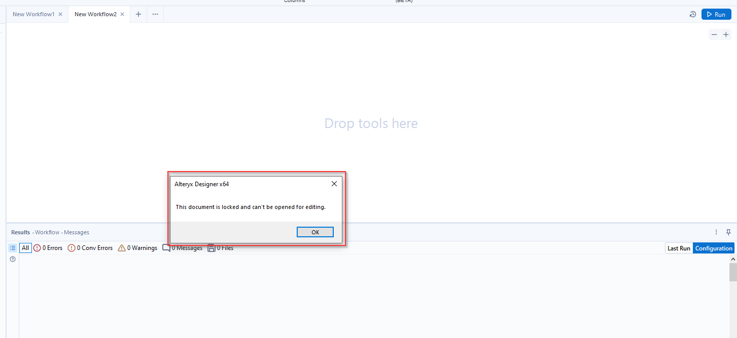 Solved: [SOLVED] How to run a locked workflow? - Alteryx Community