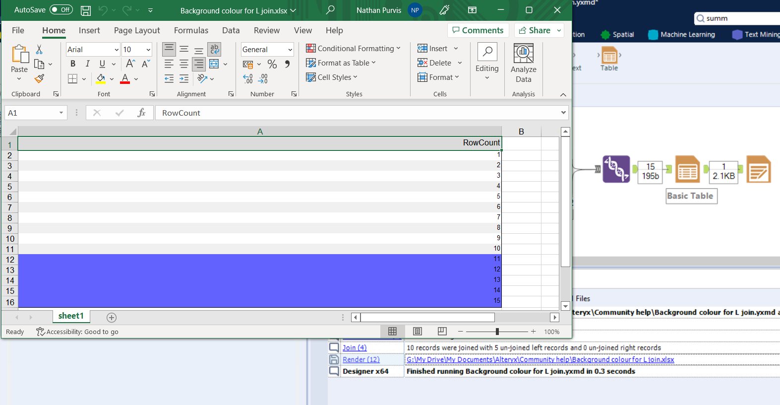 Solved: Background colour - Alteryx Community