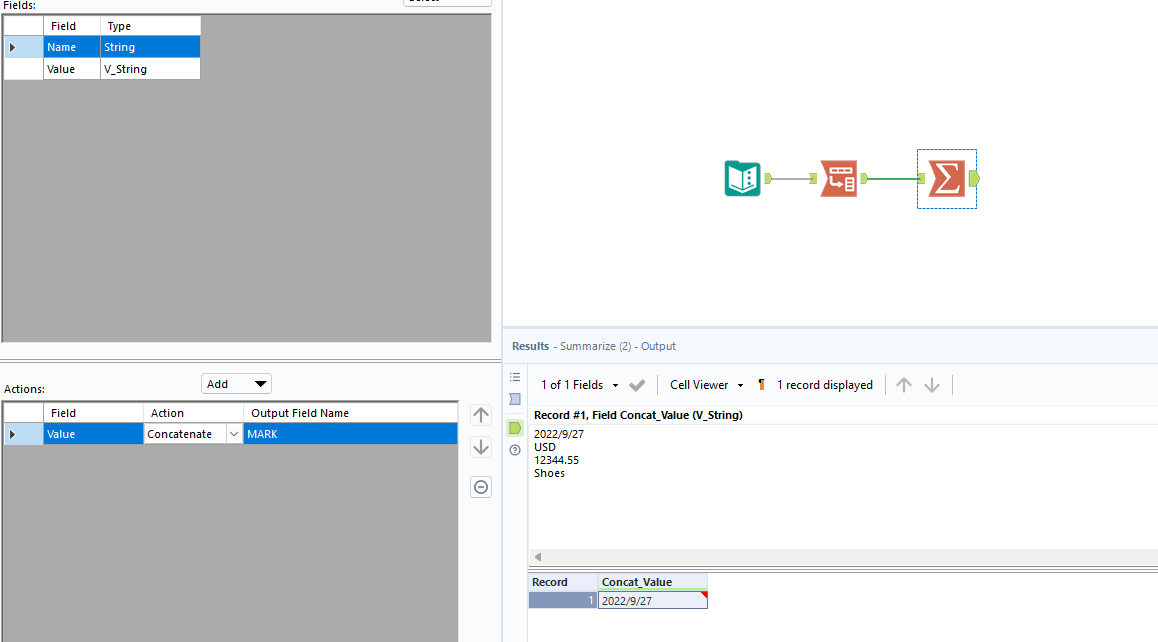 How To Combin Multi Colum Value In One Cell Alteryx Community 