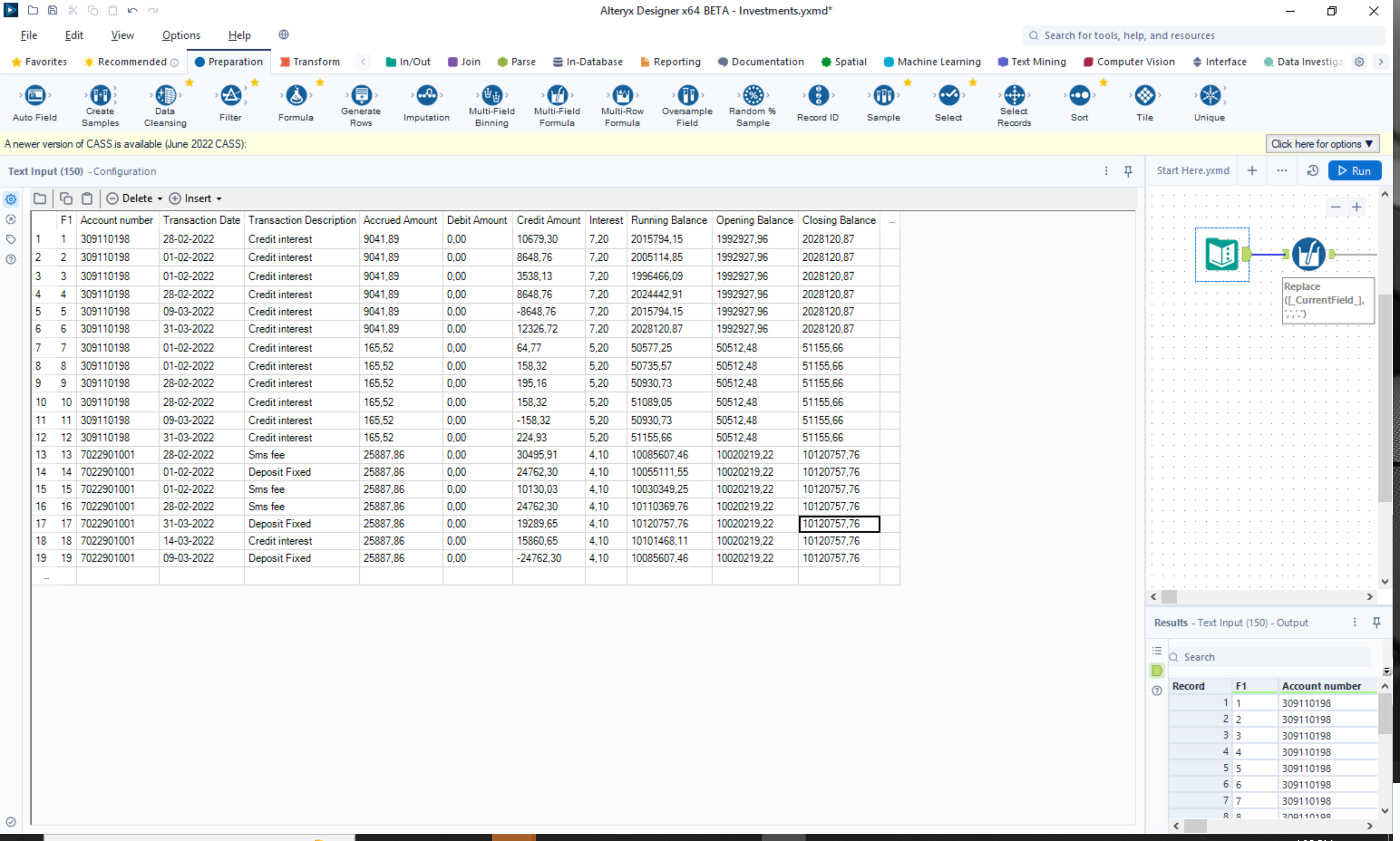 How to use Alteryx to prepare a Current Transactio... - Alteryx Community