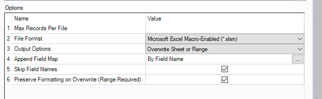 Preserve Format on Overwrite not preserving format... - Alteryx Community